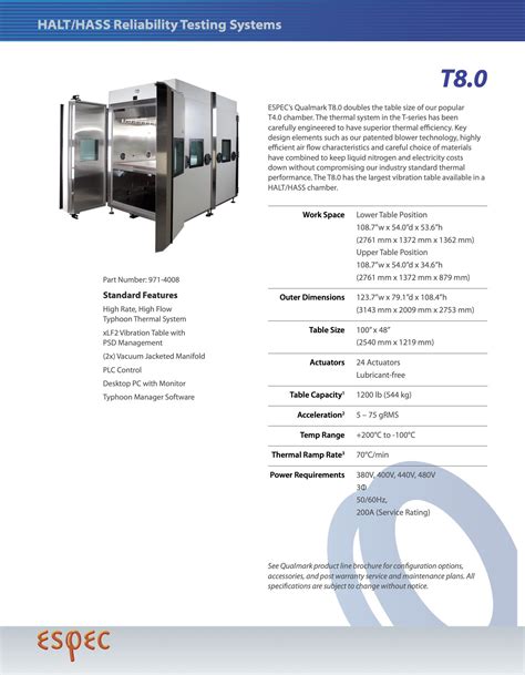 Qualmark Typhoon 8 0 Halt Chamber Ln2 Halt And Hass Australia
