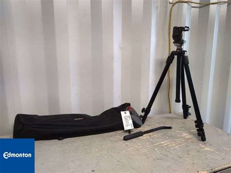 Manfrotto Tripod With Case Qty 1 Michener Allen Auctioneering Ltd