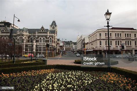 ニュージーランド冬のダニーデン市内中心部の景色 ダニーデンのストックフォトや画像を多数ご用意 ダニーデン ニュージーランド 都市