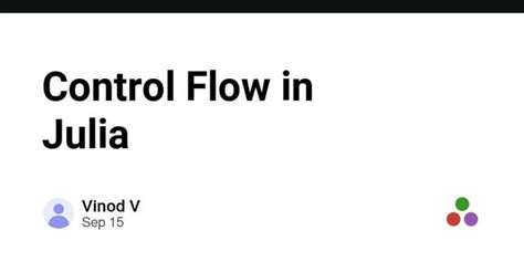Control Flow In Julia Rprogramming