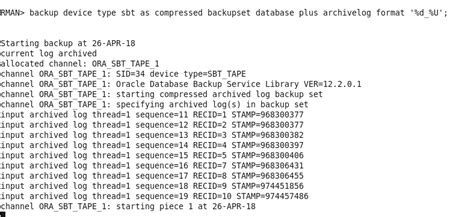 Oracle Database Backup To Oracle Cloud Oraclecloud Backuptocloud Sai Pradeep Vattem