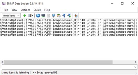 screenshots snmp data logger