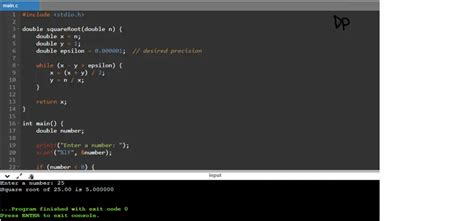 C Program To Find Square Root Of A Number