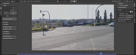video adjust background transparency after motion tracking blender