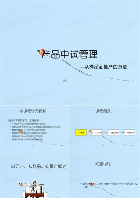 产品中试管理—从样品到量产的方法ppt模板下载 编号qmokrdwe 熊猫办公