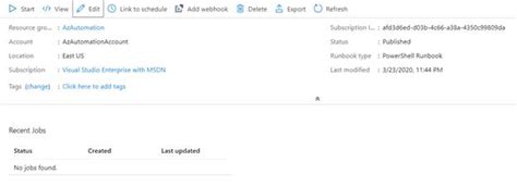 How To Start A Powershell Runbook By Webhook In Azure Automation Using