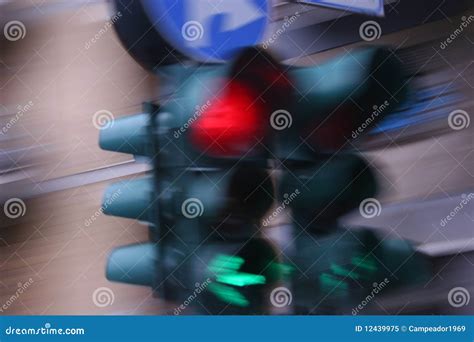 Traffic Light Signal Semaphore Stock Image Image Of Speed Detour
