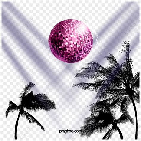 반짝이는 디스코 일러스트 볼연회요약바닷가 Png 일러스트 무료 다운로드 Lovepik