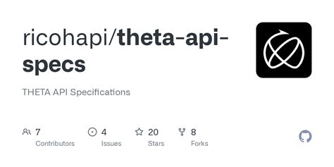 github ricohapi theta api specs theta api specifications