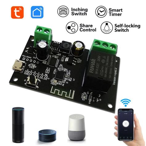1gang 2gang 4gang Wifi Relay Tuya Smart Switch Module 12v Smart Life App Remote Control Timer