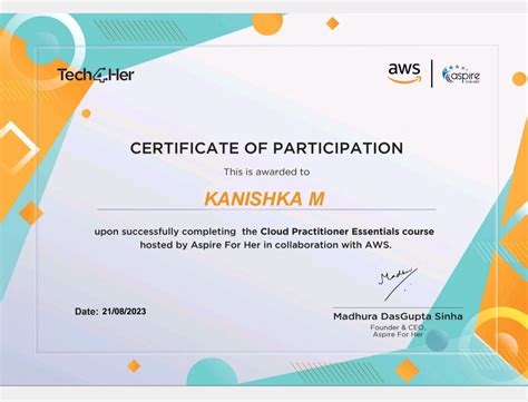 Kanishka Matheswaran On Linkedin Aspireforher Tech4her Aws