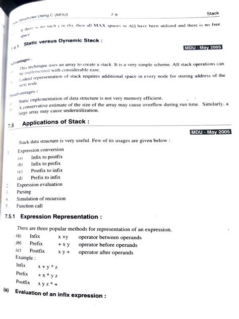 Dsa Notes Polish Notation Pdf Notation Software Engineering