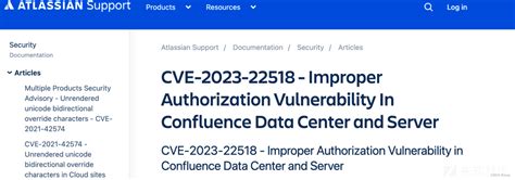 atlassian confluence 远程代码执行漏洞分析 cve 2023 22518 csdn博客