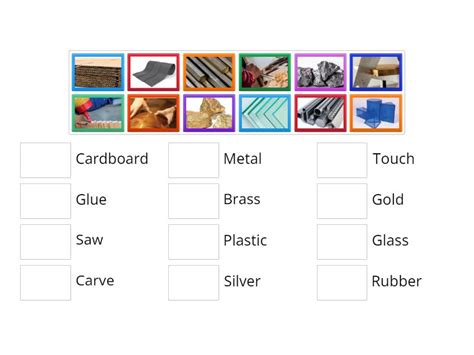 Unit 7 Materials Match Up