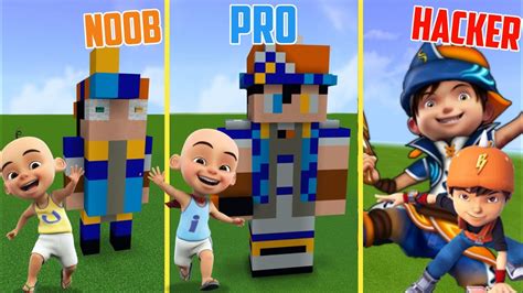 Minecraft Noob Vs Pro Vs Hacker Membuat Rumah Elemental Fusion Boboibabe Sopan YouTube