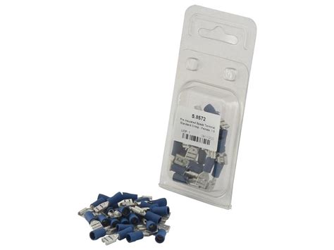 Agripak 25 Pcs Pre Insulated Spade Terminal Female 63mm Blue