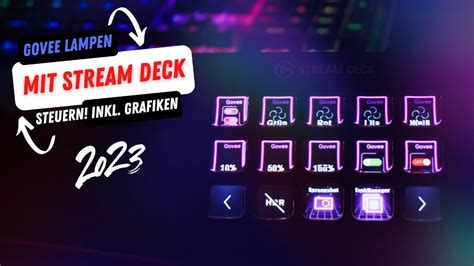 govee led mit stream deck steuern how to🙇 mit animierten grafiken