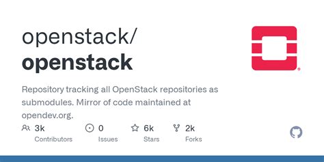 Github Openstackopenstack Repository Tracking All Openstack