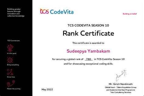 Sudeepya Yambakam On Linkedin Codevita