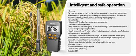 Kereinpo Grain Moisture Meter Precise And Fast Measurements Grain Moisture Tester With Probe
