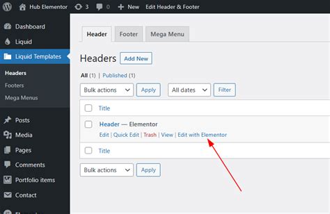 hub elementor how to enable disable sticky header liquidthemes