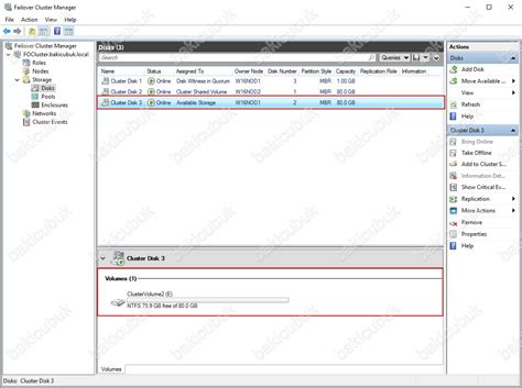 Windows Server 2016 Hyper V Failover Cluster Cluster Shared Volume Csv Ekleme Baki Çubuk