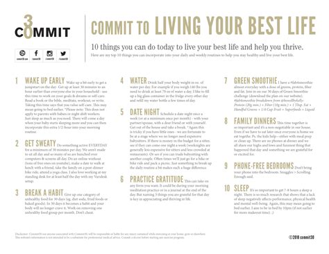 Free Printable Downloads And 30 Day Challenges Every Month Commit30