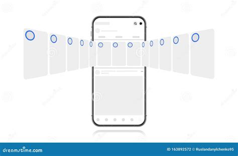 Carousel Interface Post With Realistic Smartphone Design Carousel Post Mockup Template