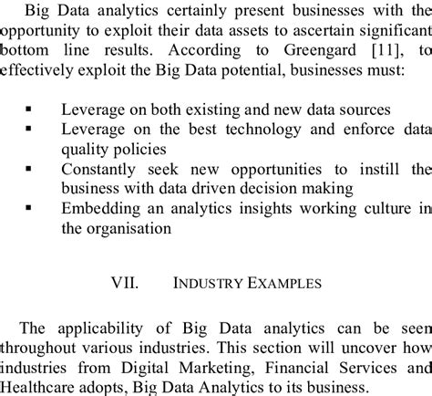 Big Data Business Models Download Table