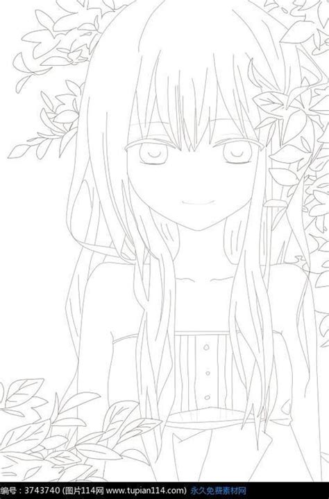 简笔画女孩全身长发 简笔画女孩全身长发图片 画趣文库（我爱生活）