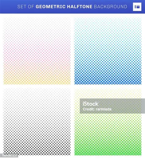 흰색 배경에 기하학적 하프 톤 스타일의 집합입니다 정사각형 원 육각형 삼각형 패턴 템플릿 브로셔 배너 웹 인쇄 광고 표지 프레젠테이션 등에 사용할 수 있습니다 0명에 대한