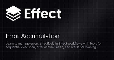 Error Accumulation Effect Documentation