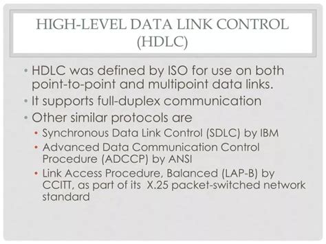 PPT High Level Data Link Control HDLC PowerPoint Presentation Free Download ID 2405354