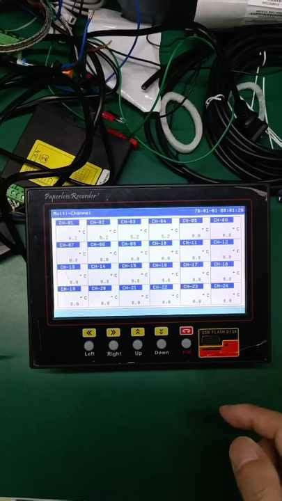 Oem Data Logger Rs485 Rs232 Multi Channel Universal Input Temperature Chart Smart Colorful