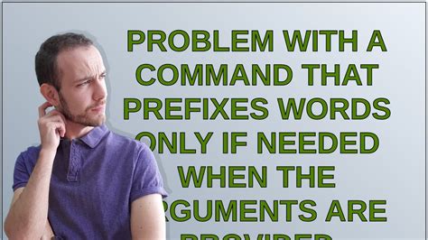 Tex Problem With A Command That Prefixes Words Only If Needed When The Arguments Are Provided