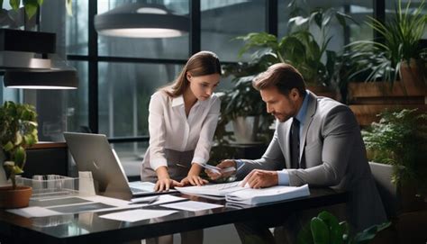 Premium Ai Image Innovation In Action Modern Office Project Development