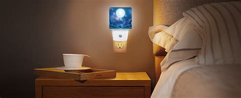 Jopowide Frog Night Light，green Leaf Night Lights Plug Into Wall Decor