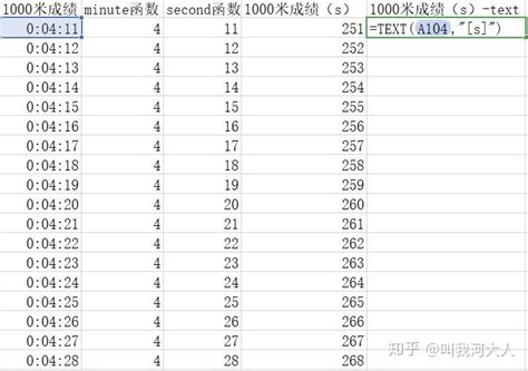 如何在excel中将分钟转化为秒 知乎