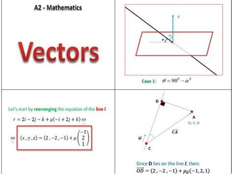 Ppt Vectors A2 Pure Mathematics Teaching Resources