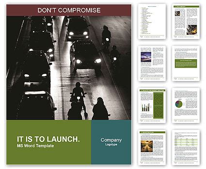 Nighttime Traffic Congestion Causes And Solutions Word Template