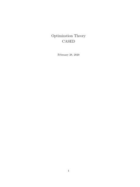 Optimization Theory Download Free Pdf Limit Mathematics Sequence