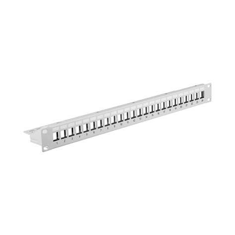 Patchpanel Verteilerfeld 19 Zoll 24 Port Für Keystone Module Rackeinbau