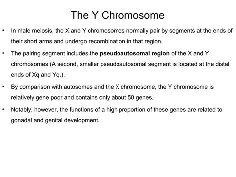 The Sex Chromosomes And Their Abnormalities PPT