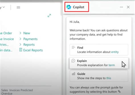 Chat With Copilot In Microsoft Dynamics 365 Business Central