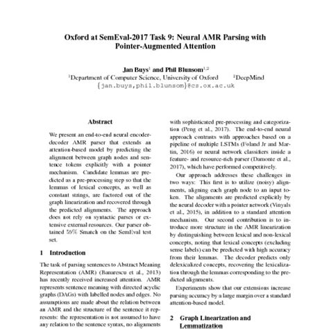 oxford at semeval 2017 task 9 neural amr parsing with pointer