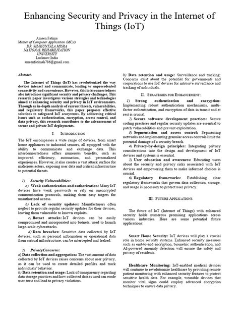 Research Paper Iot Pdf