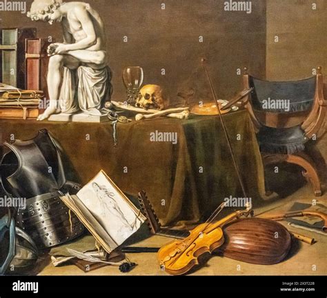 Vanitas Still Life With The Spinario Pieter Claesz Oil On Panel 1628