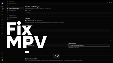 Fix Mpv Issues Using Executable Path Youtube