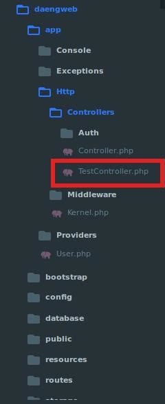 Membuat Controller Pada Laravel Daeng Web