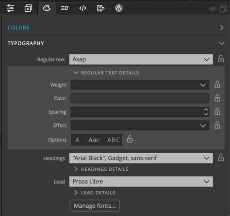 Bootstrap Design Panel Pinegrow Web Editor